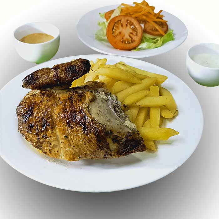 1/4 pechuga a la brasa papas - Aromas del Perú ® | Pollo Brasas,Comida ...